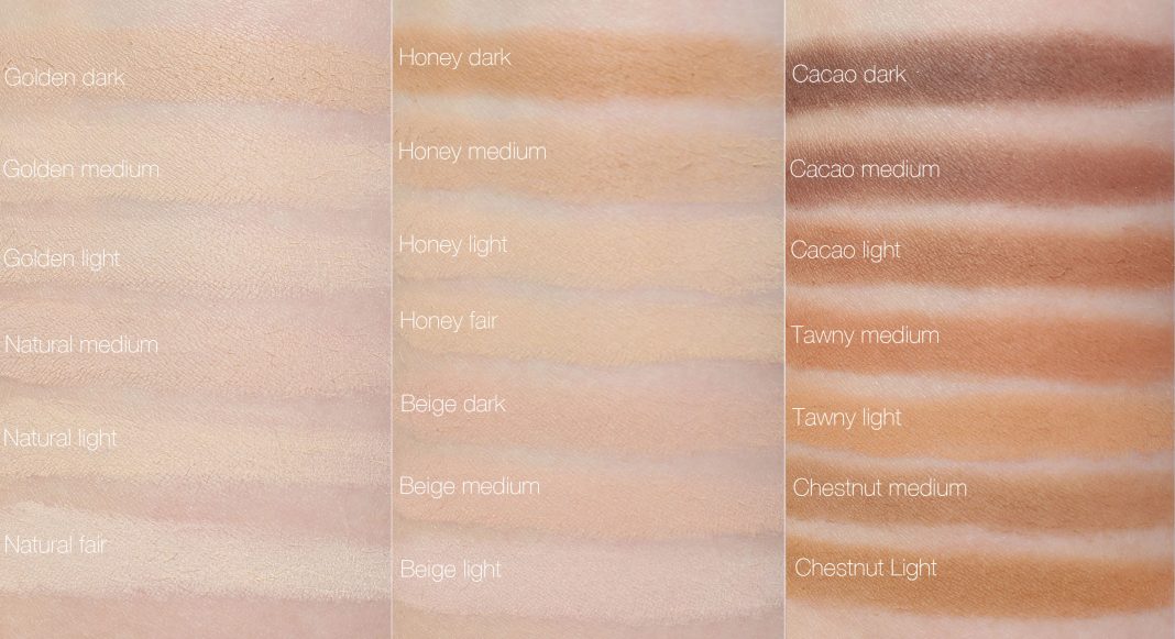 Swatch - glo Pressed Base Foundation | Imakeyousmile.se